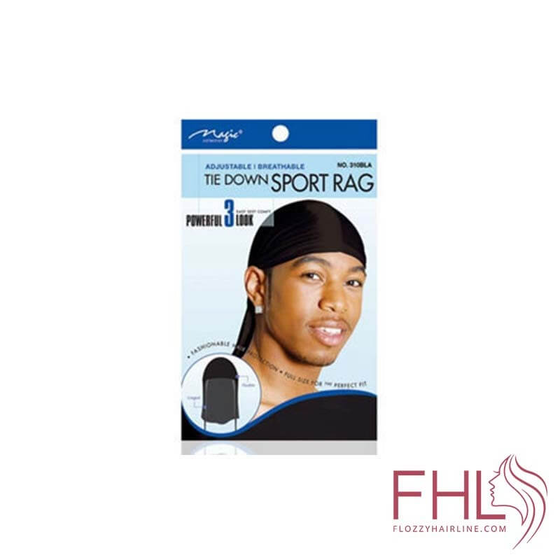 Magic Collection Adjustable Tie Down Sport Rag - Accessoire de Coif...